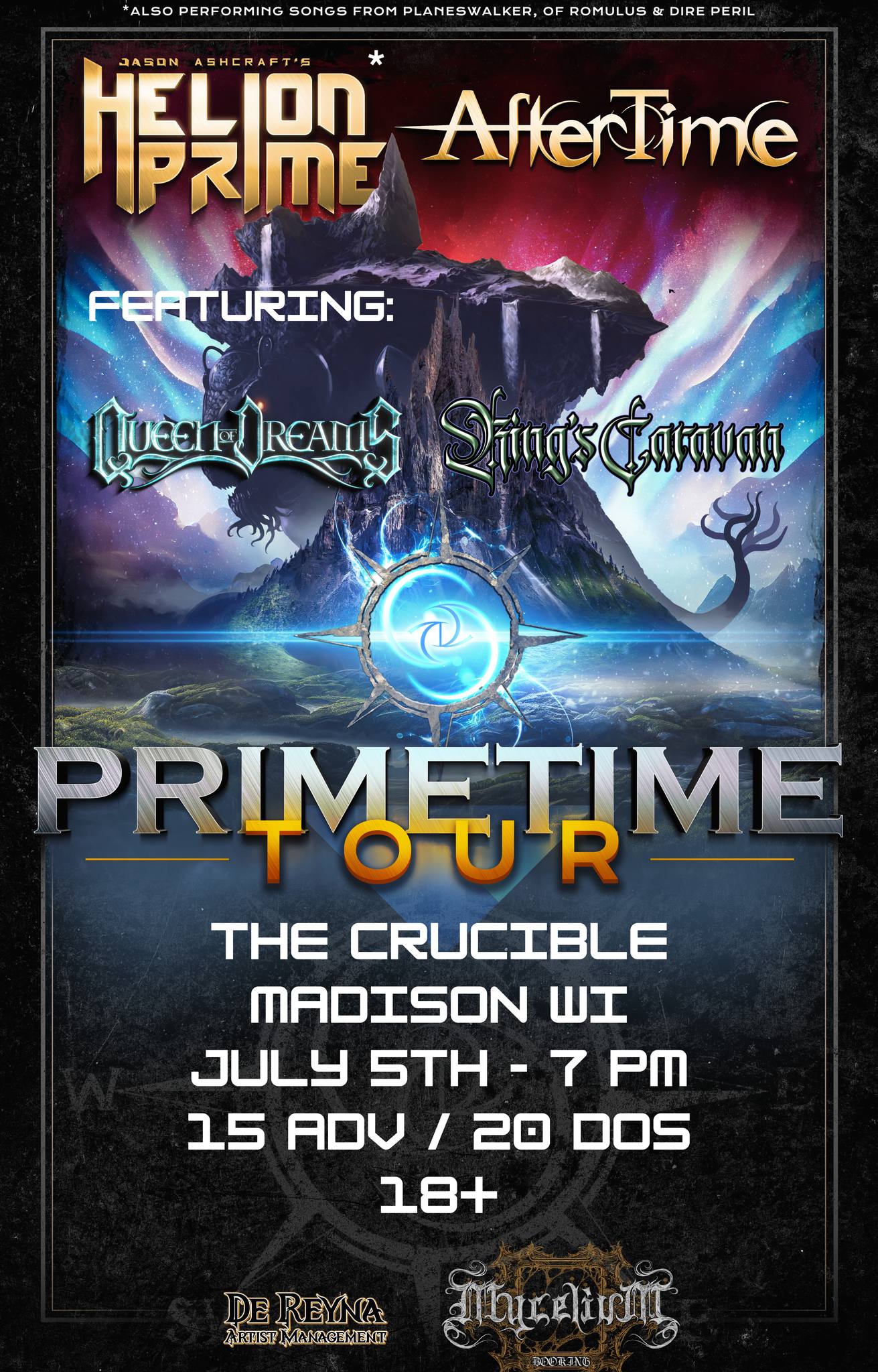 Helion Prime, AfterTime, Queen of Dreams, and King's Caravan | Crucible